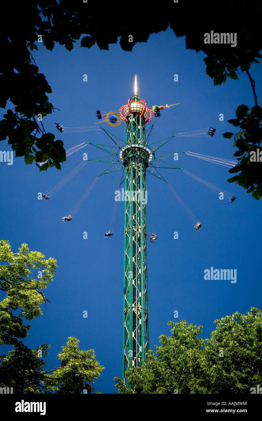 The Star Flyer in Tivoli Copenhagen Stock Photo - Alamy