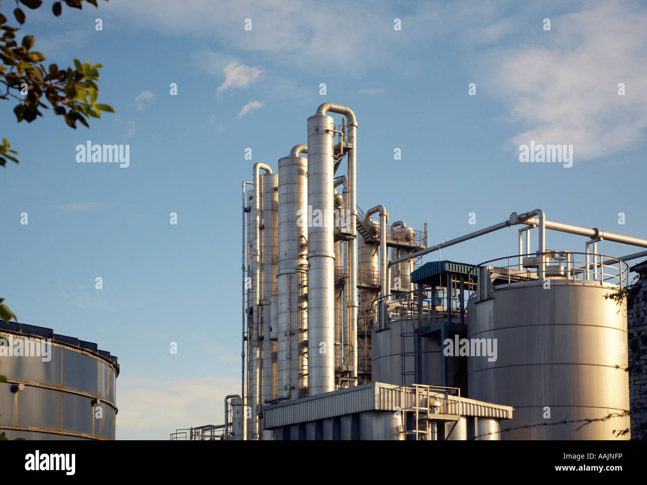 Syral's Neutral Grain distillery Greenwich Stock Photo - Alamy