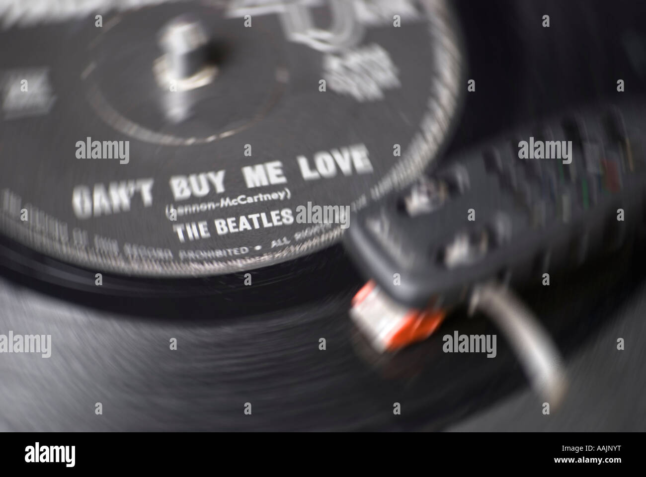 Beatles 45 rpm record of Can t Buy Me Love Stock Photo - Alamy