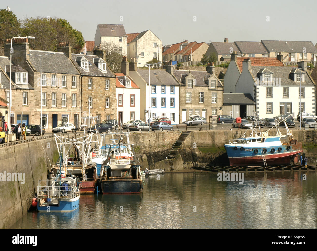 Pittenweem harbour church hi-res stock photography and images - Alamy