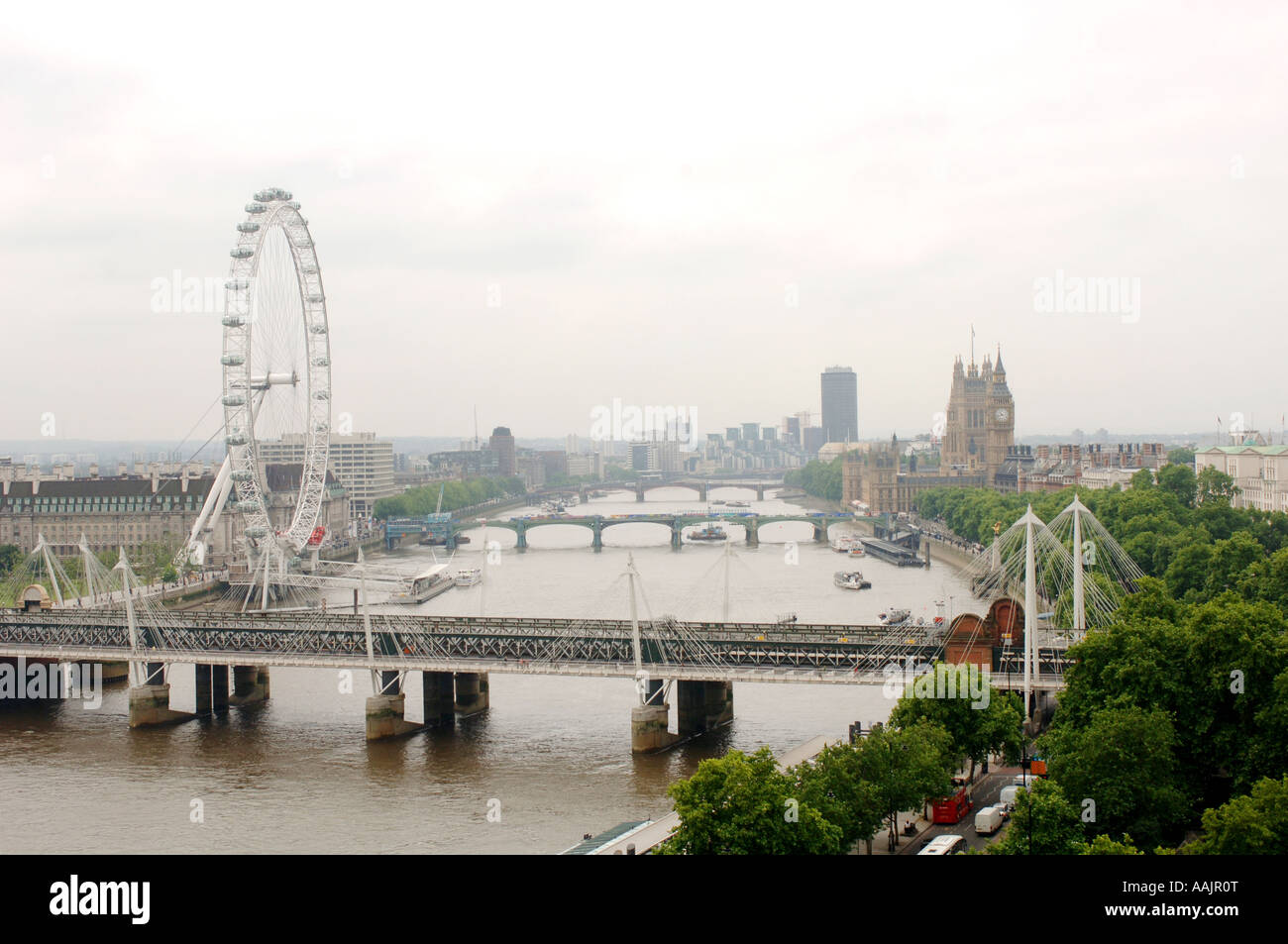 London and River Thames as seen from balcony at 80 Strand London WC2R ...