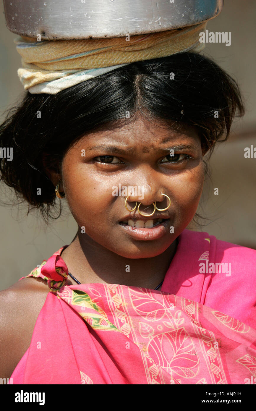 Girl at the village of Malibe, Orissa, India Stock Photo - Alamy