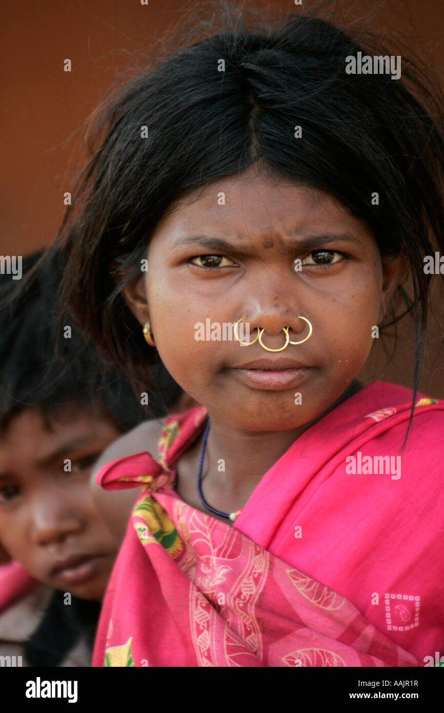 Girl at the village of Malibe, Orissa, India Stock Photo - Alamy