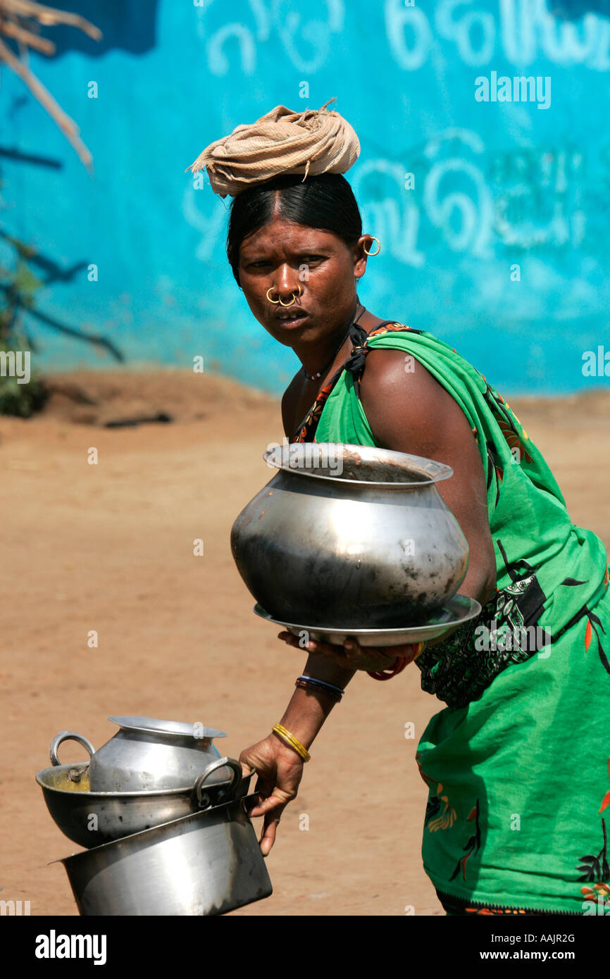 Woman at the village of Malibe, Orissa, India Stock Photo - Alamy