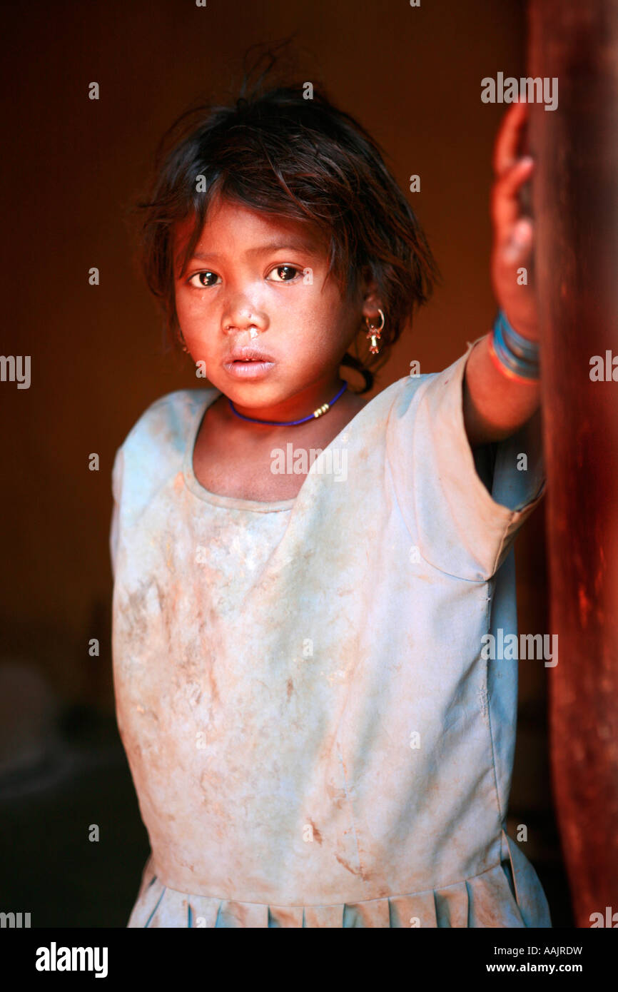 Girl at the village of Malibe, Orissa, India Stock Photo - Alamy