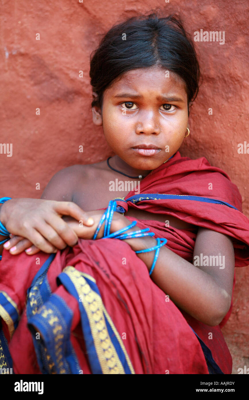 Girl at the village of Malibe, Orissa, India Stock Photo - Alamy