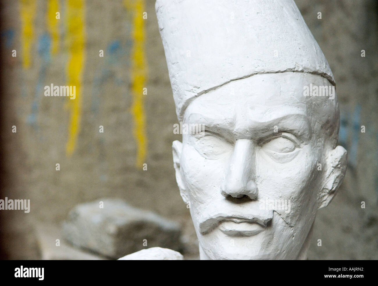 unfinished statue in brera courtyard milan Stock Photo - Alamy