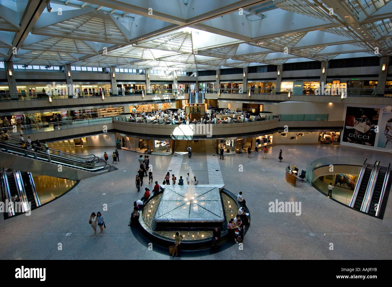 hong kong commercial center interior Stock Photo - Alamy