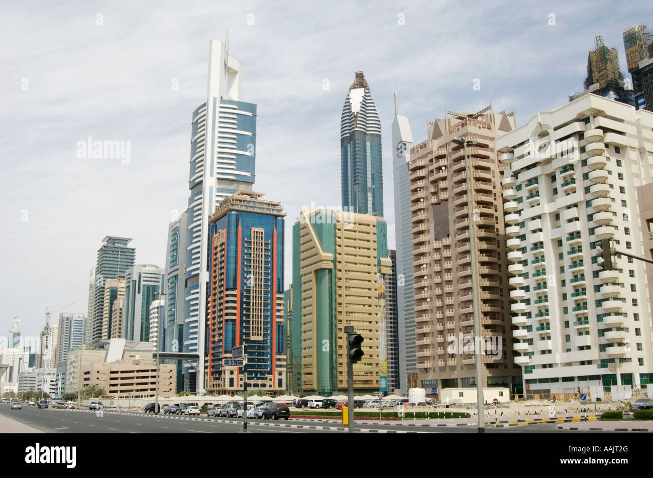 Dubai skyline high rise blocks Stock Photo - Alamy