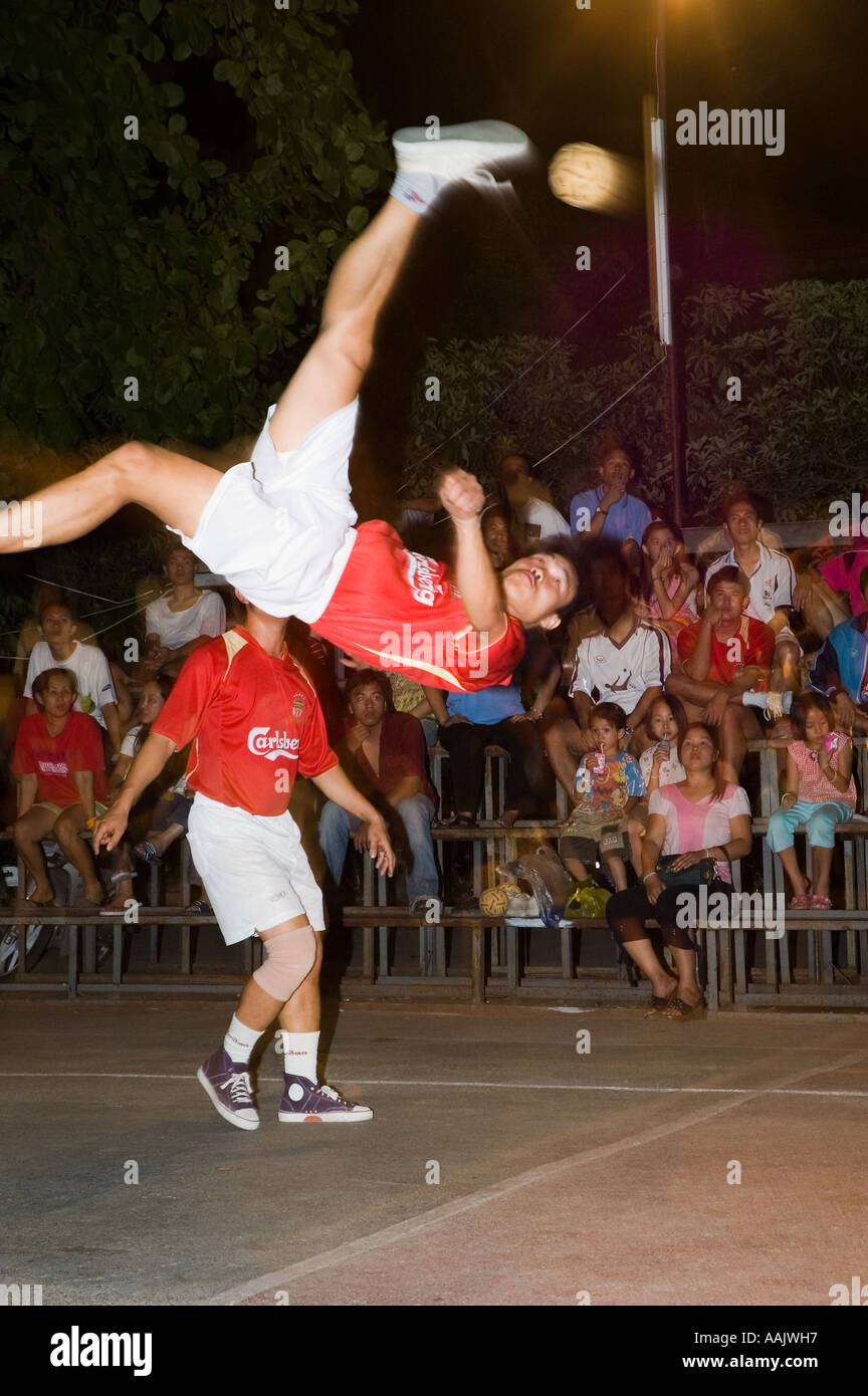 A Sepak Takraw game in Chiang Mai Thailand Stock Photo - Alamy