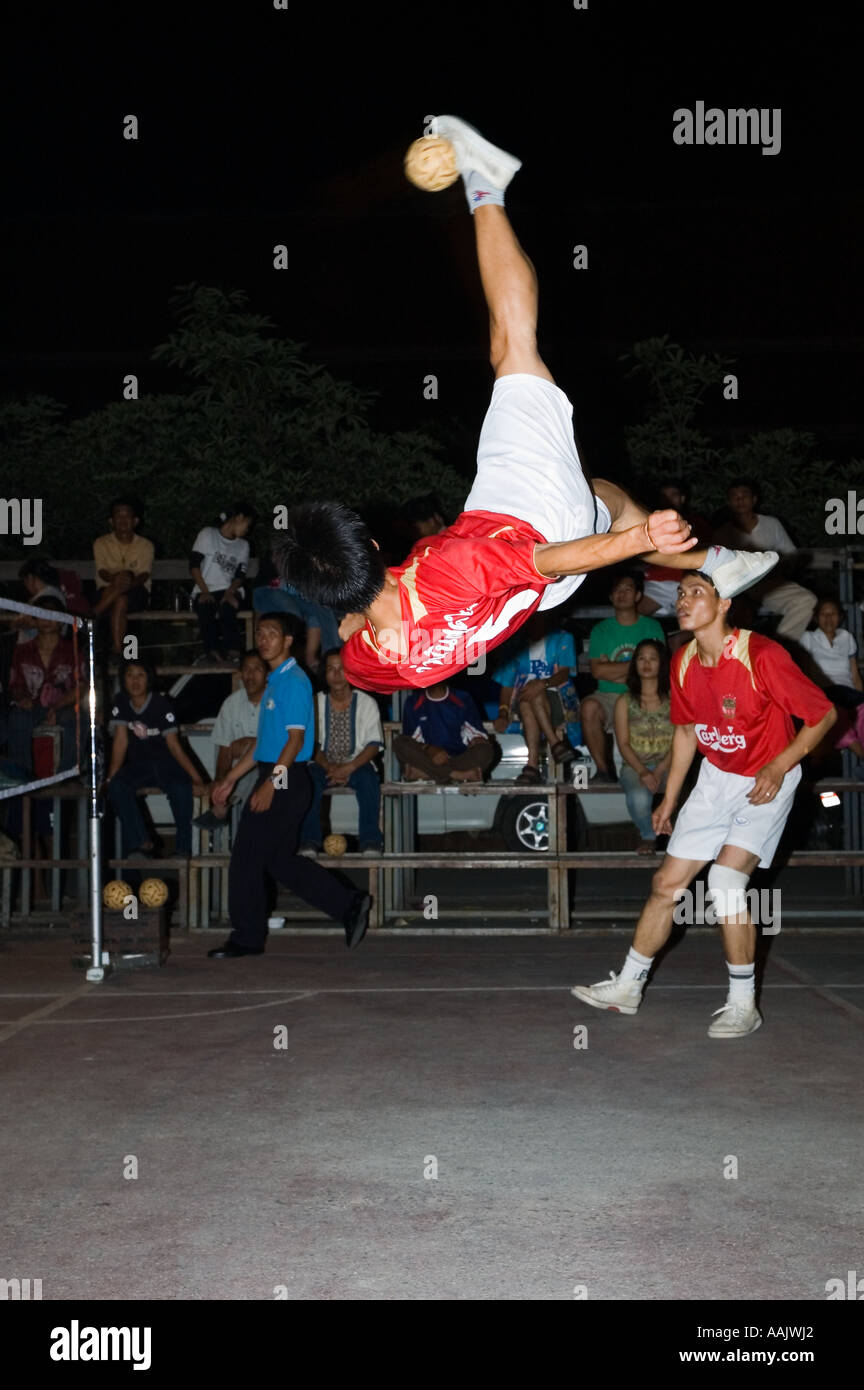 A Sepak Takraw game in Chiang Mai Thailand Stock Photo - Alamy
