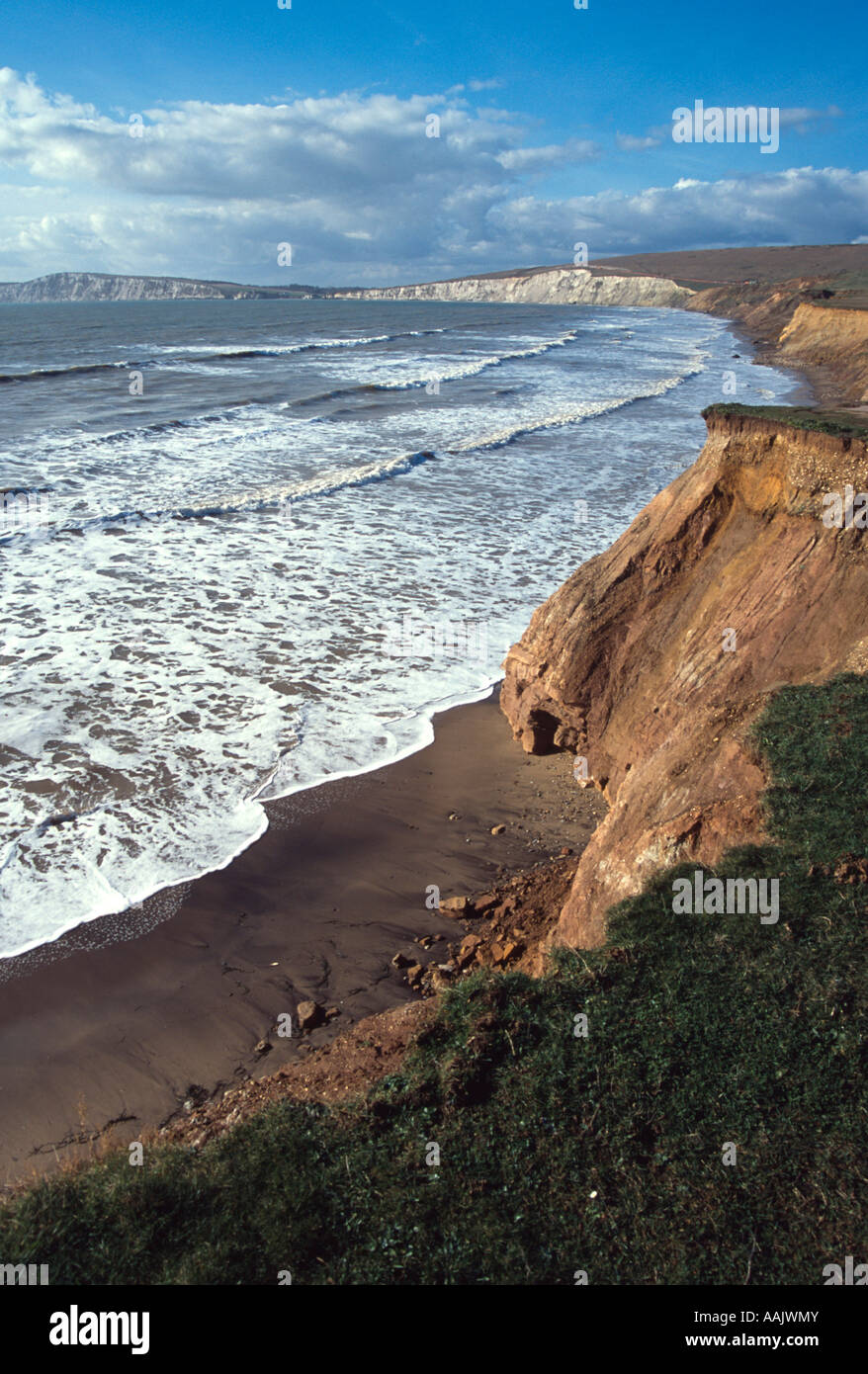 compton bay isle of wight england uk gb Stock Photo - Alamy