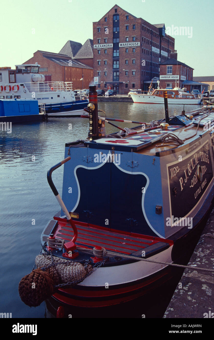 Gloucester Docks and the Sharpness Canal england uk gb Stock Photo - Alamy