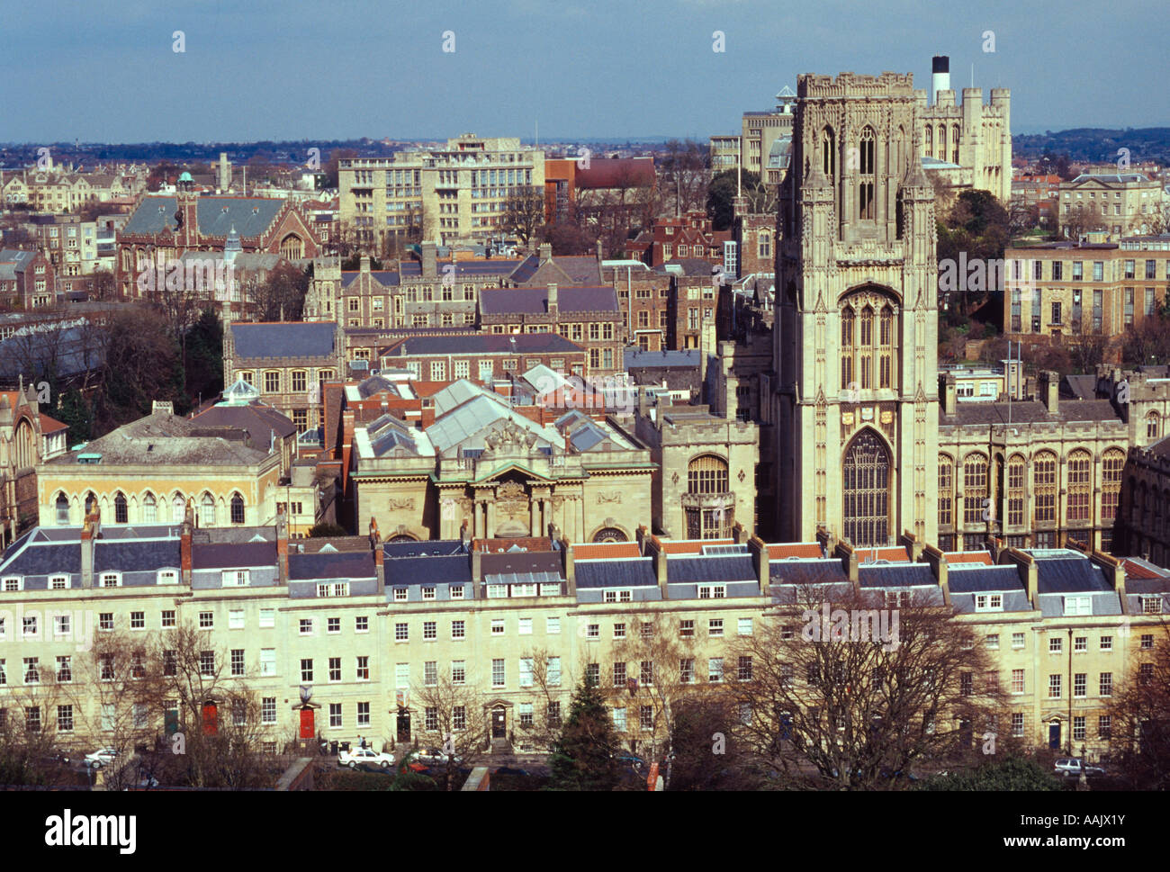 bristol view from cabot tower attraction somerset england uk gb Stock ...