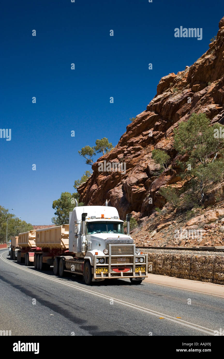 Road Train Heavitree Gap Alice Springs Outback Northern Territory ...