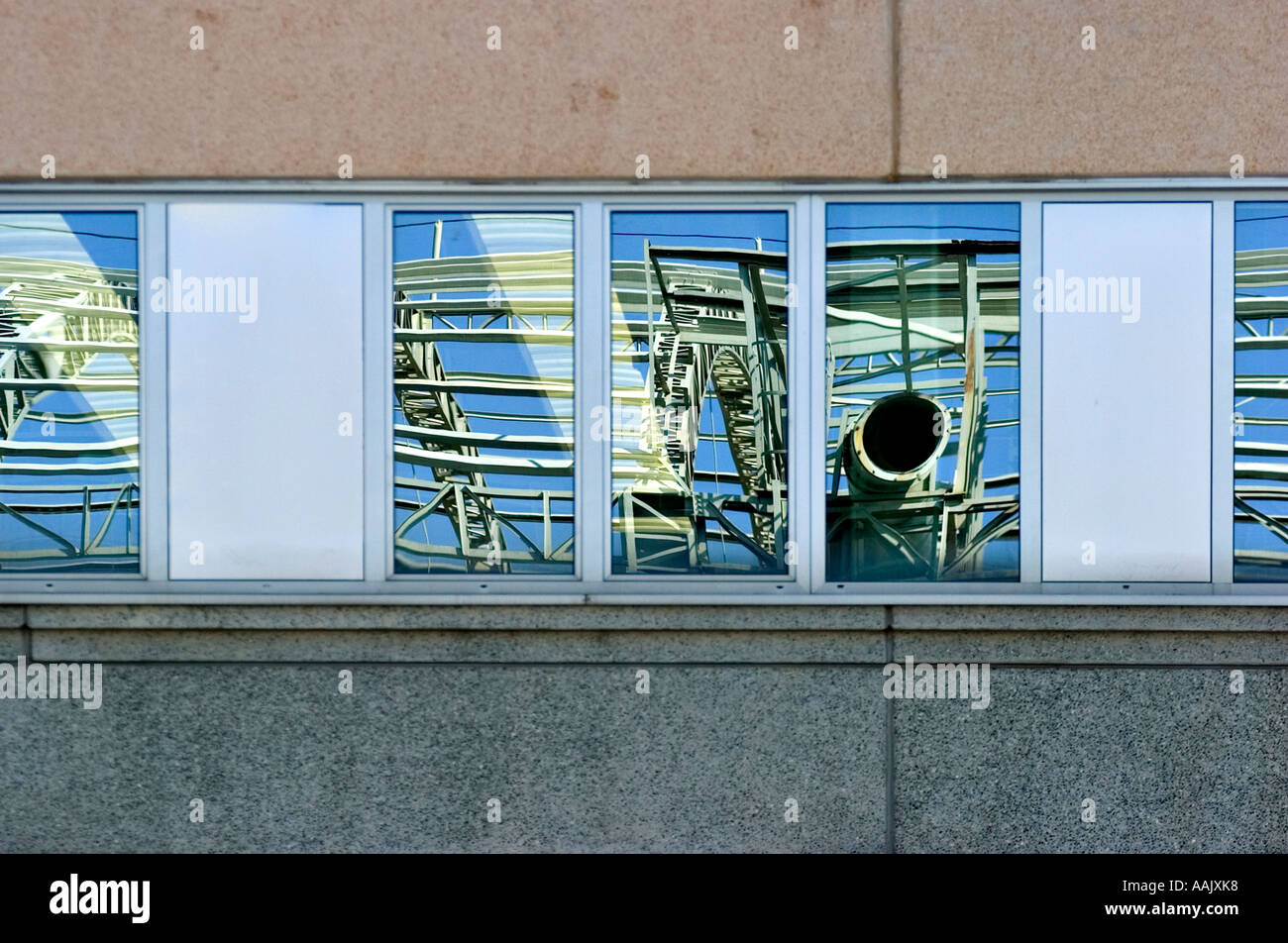window reflection in milano bicocca Stock Photo - Alamy