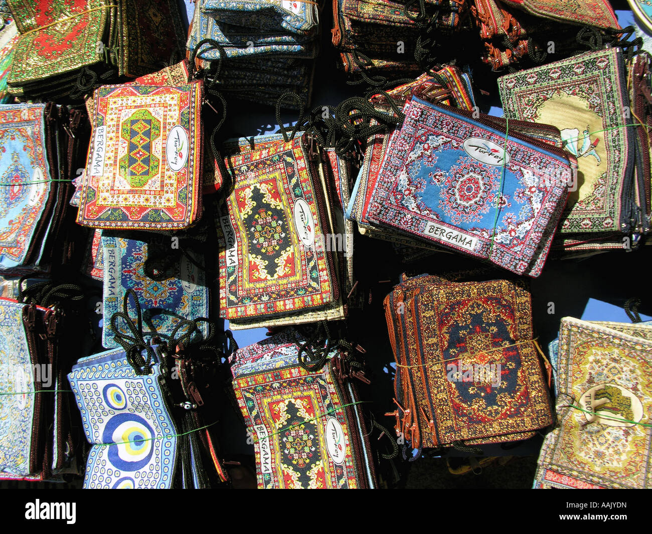 Money pouches for sale at a Turkish market Turkey Stock Photo - Alamy