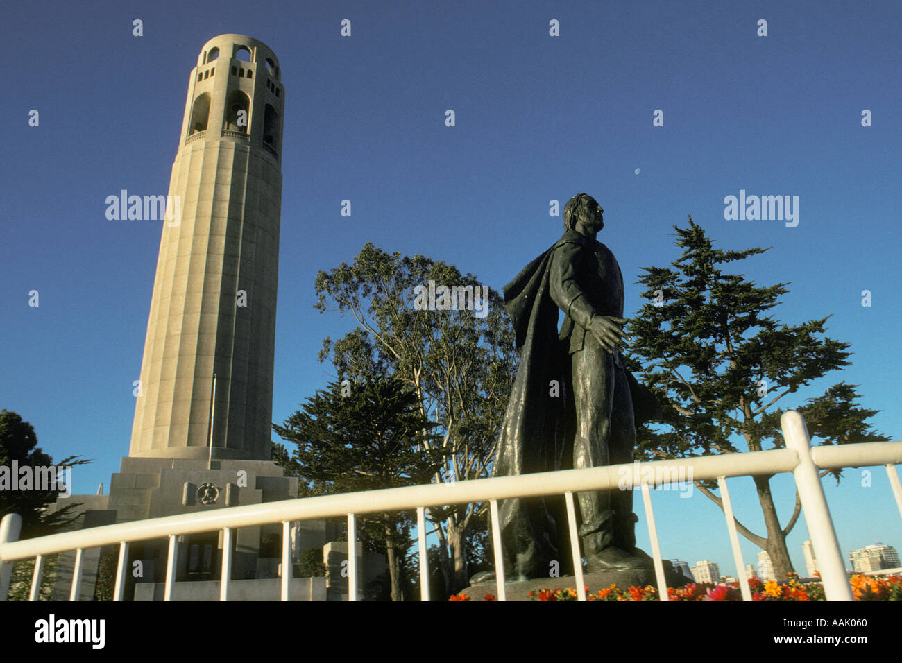 Columbus statue Coit Tower San Francisco CA additional images available ...