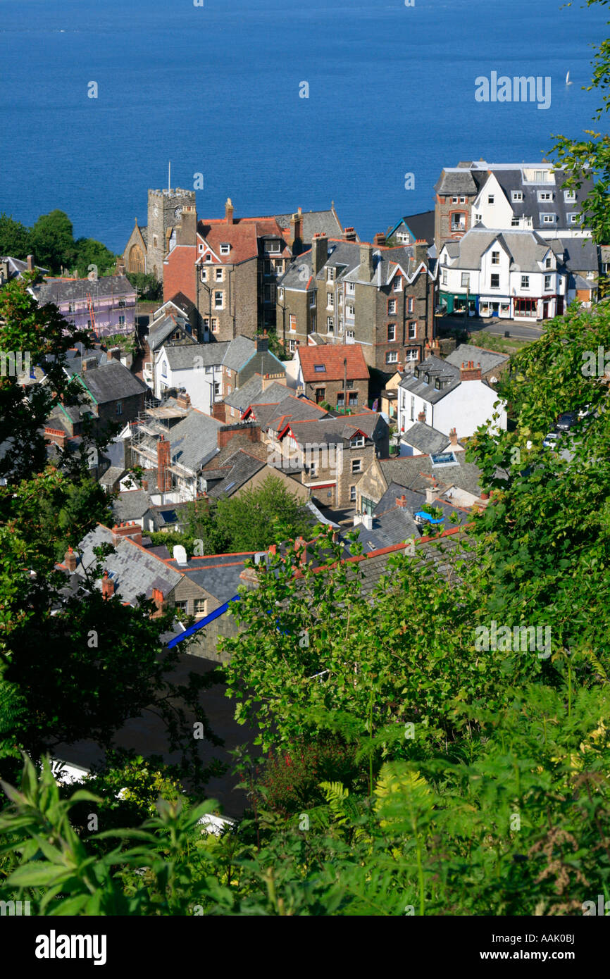 Lynton a small village in Devon, England uk gb Stock Photo - Alamy