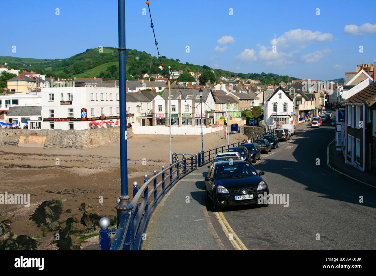 combe martin seaside town north devon england uk gb Stock Photo - Alamy