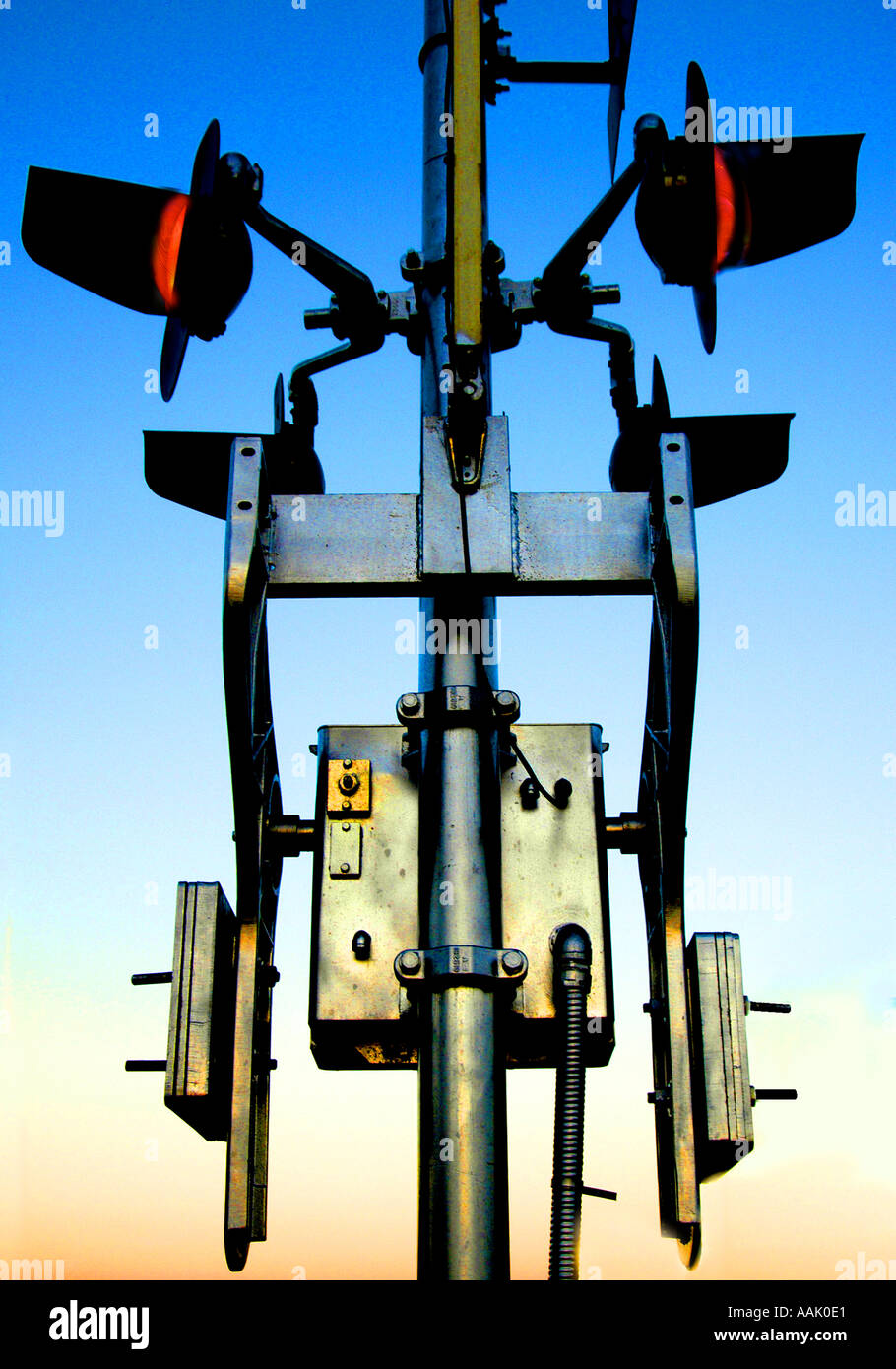 Railroad signal equipment Stock Photo - Alamy