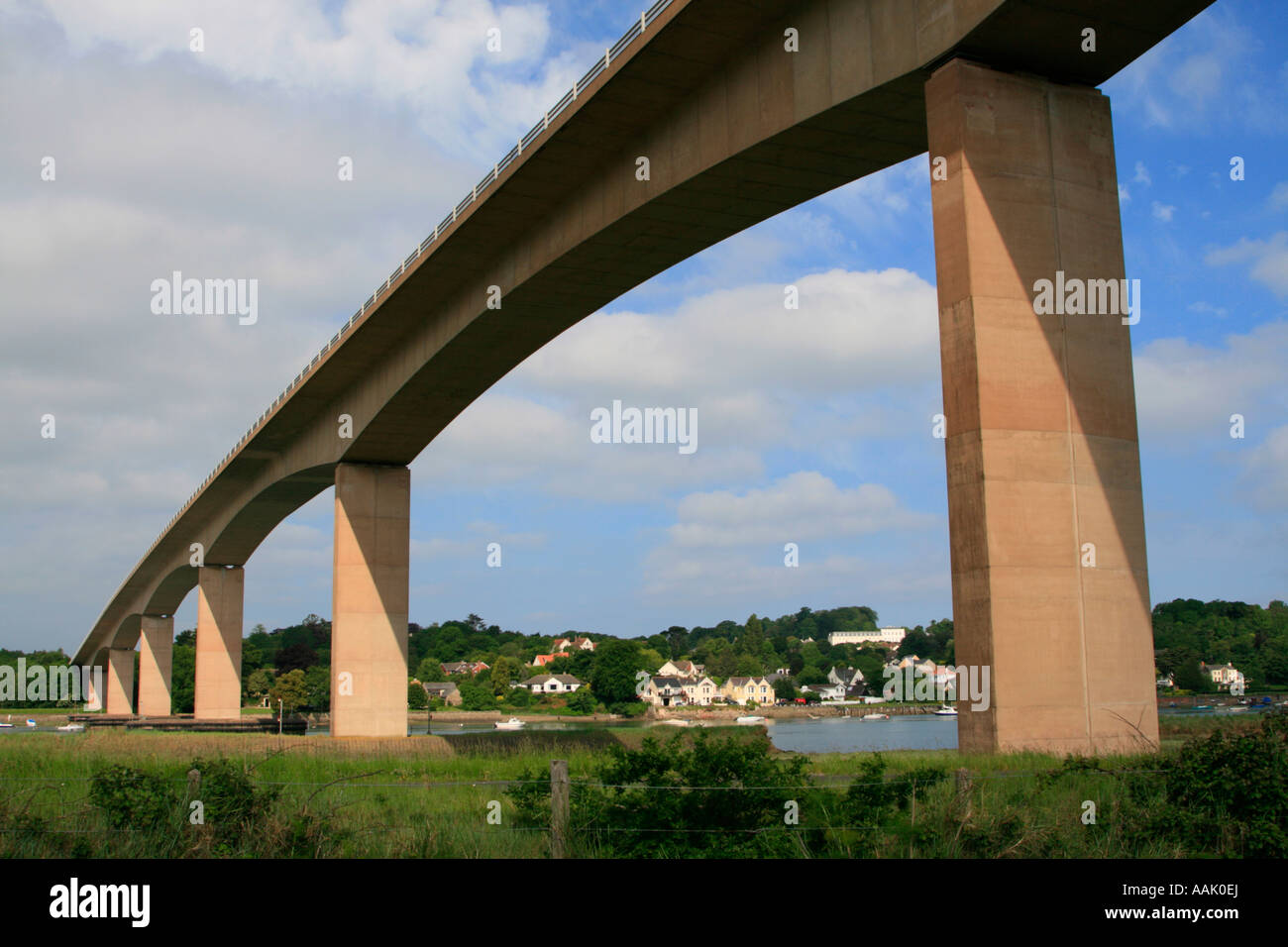 torridge viaduct near bideford A39 route devon england Stock Photo - Alamy