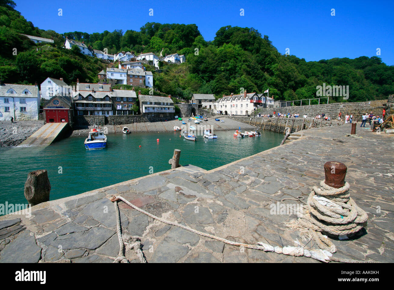 Clovelly north devon coastal pretty village england uk gb Stock Photo ...