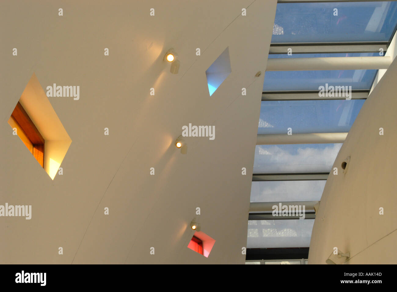 modern design skylight in wooden building Stock Photo - Alamy