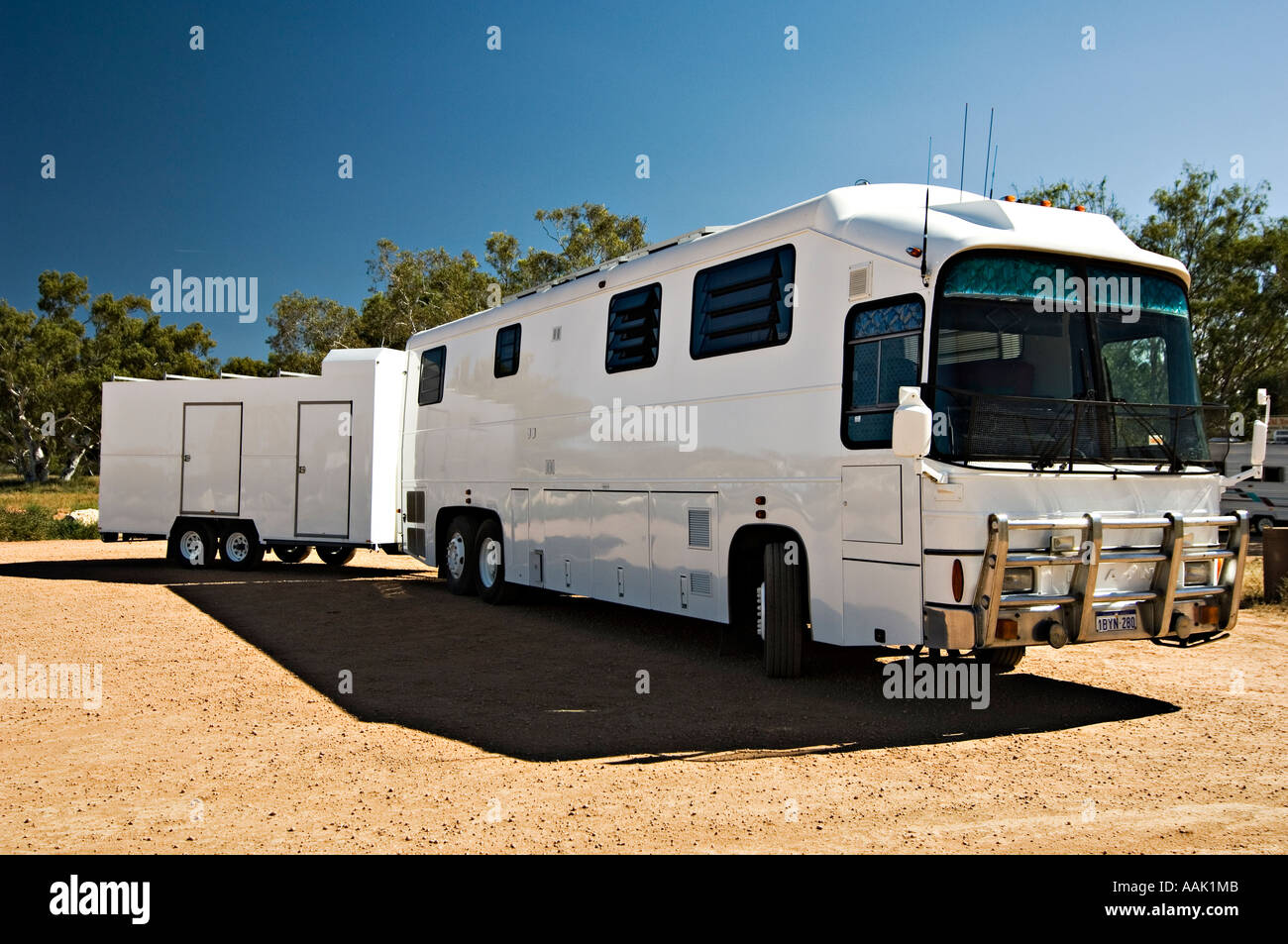 exterior of a mobile home Stock Photo - Alamy