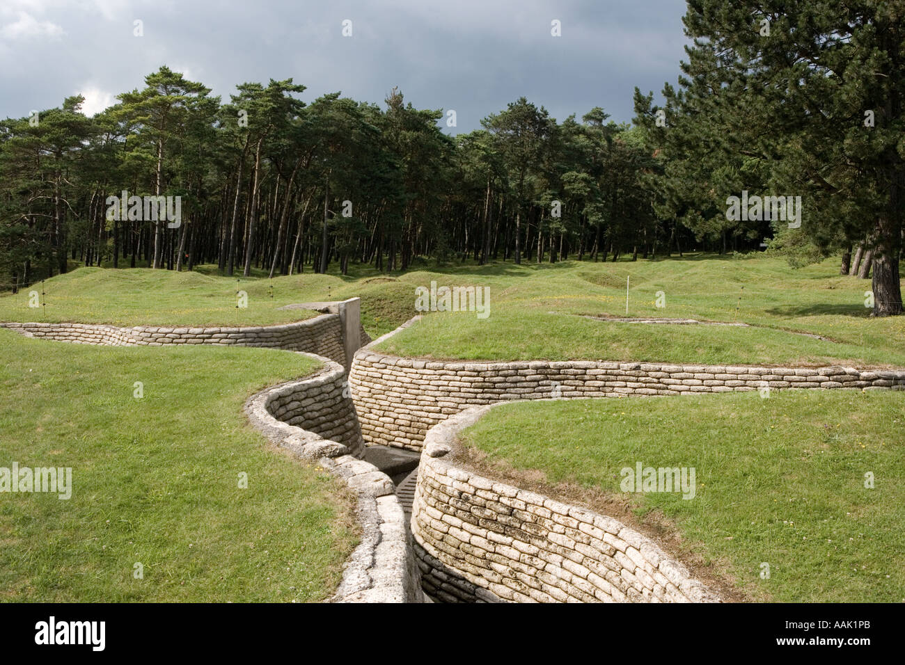 First World War trenches at Vimy Ridge northern France Stock Photo - Alamy