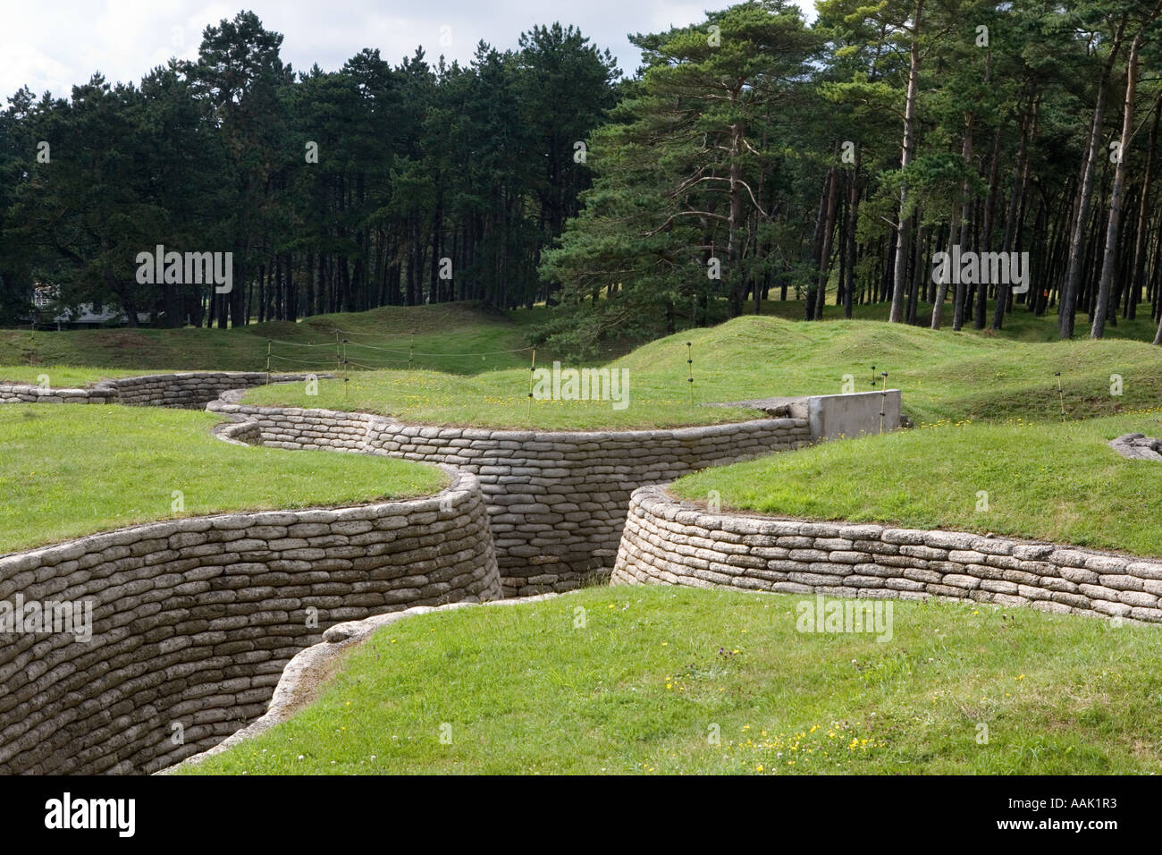 First World War trenches at Vimy ridge northern France Stock Photo - Alamy