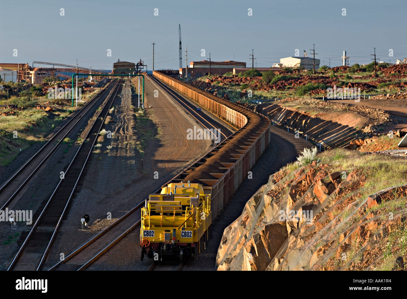 pilbara iron railway Stock Photo - Alamy