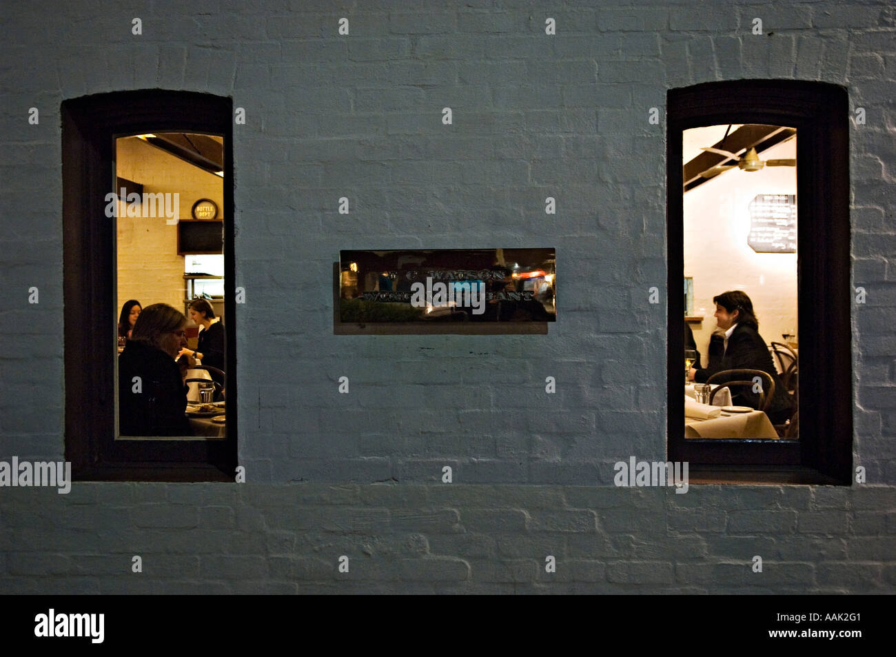 melbourne restaurant window Stock Photo - Alamy