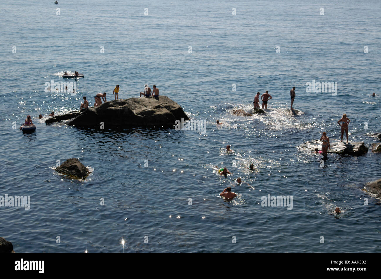 Crimea, Alupka, beach Stock Photo - Alamy