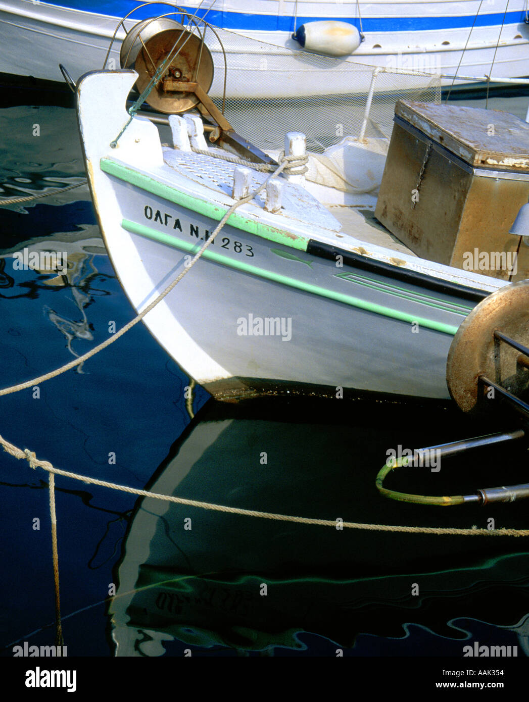 FISHING BOAT CRETE Stock Photo - Alamy