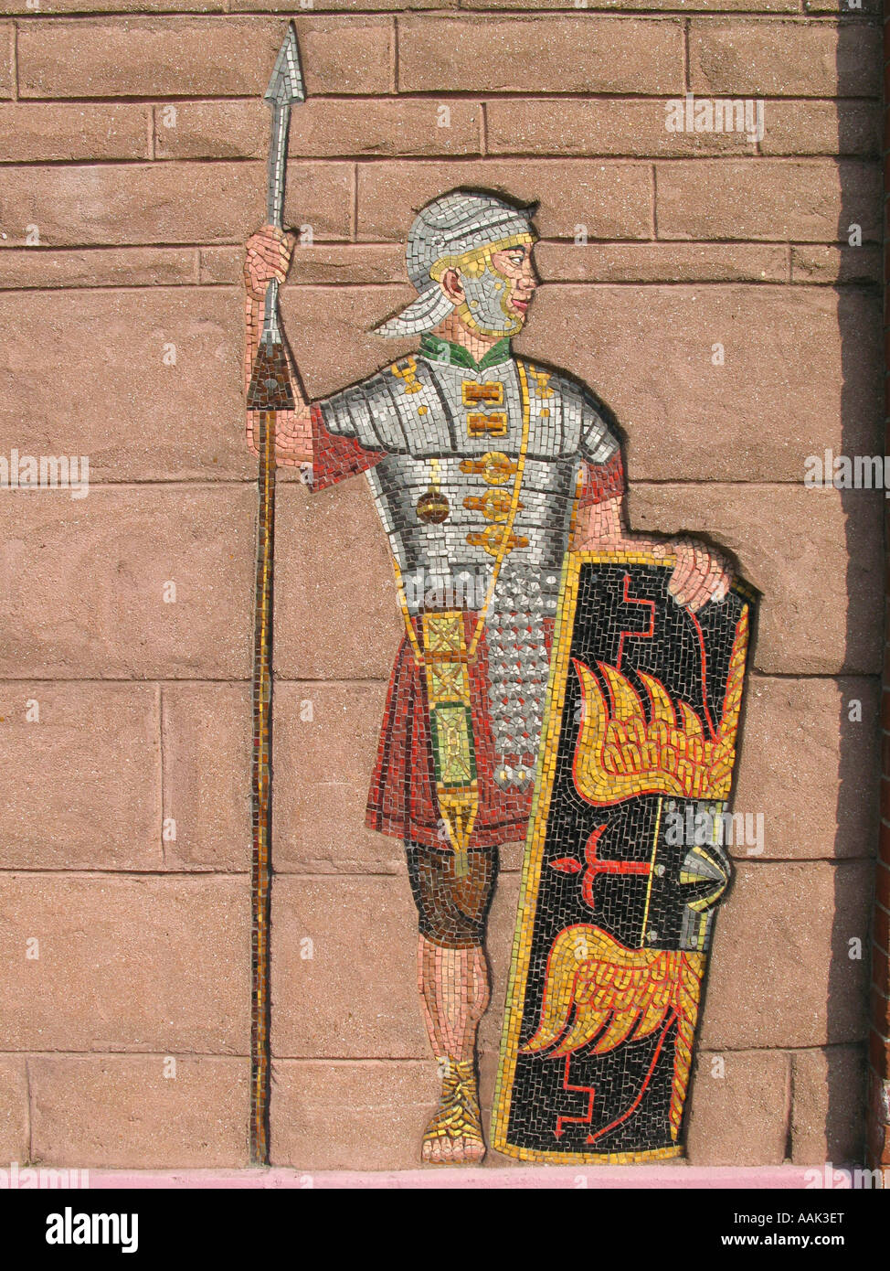 Roman soldier mosaic hi-res stock photography and images - Alamy