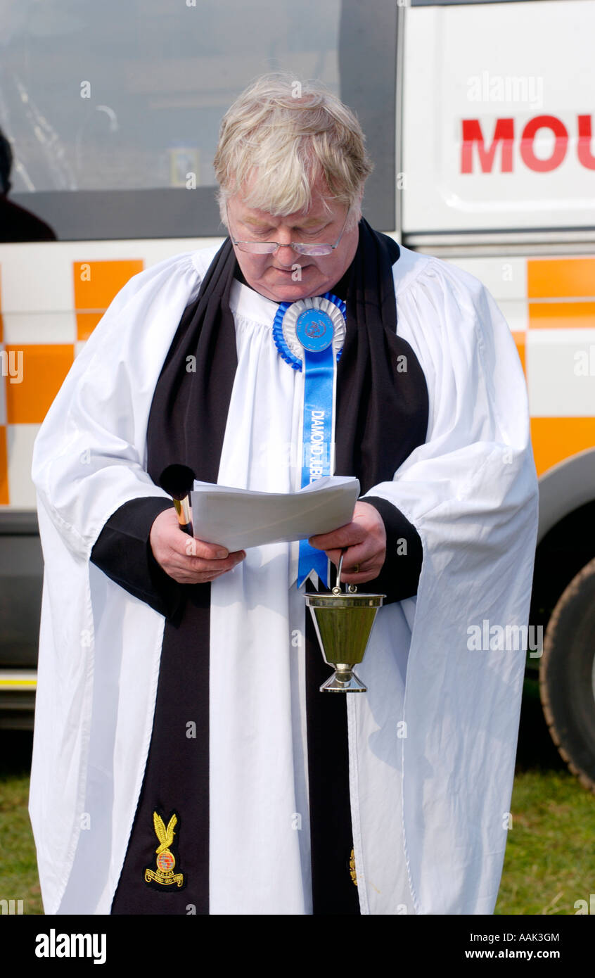 Very Reverend Roger Taylor conducts Horse blessing service at Tregoyd ...