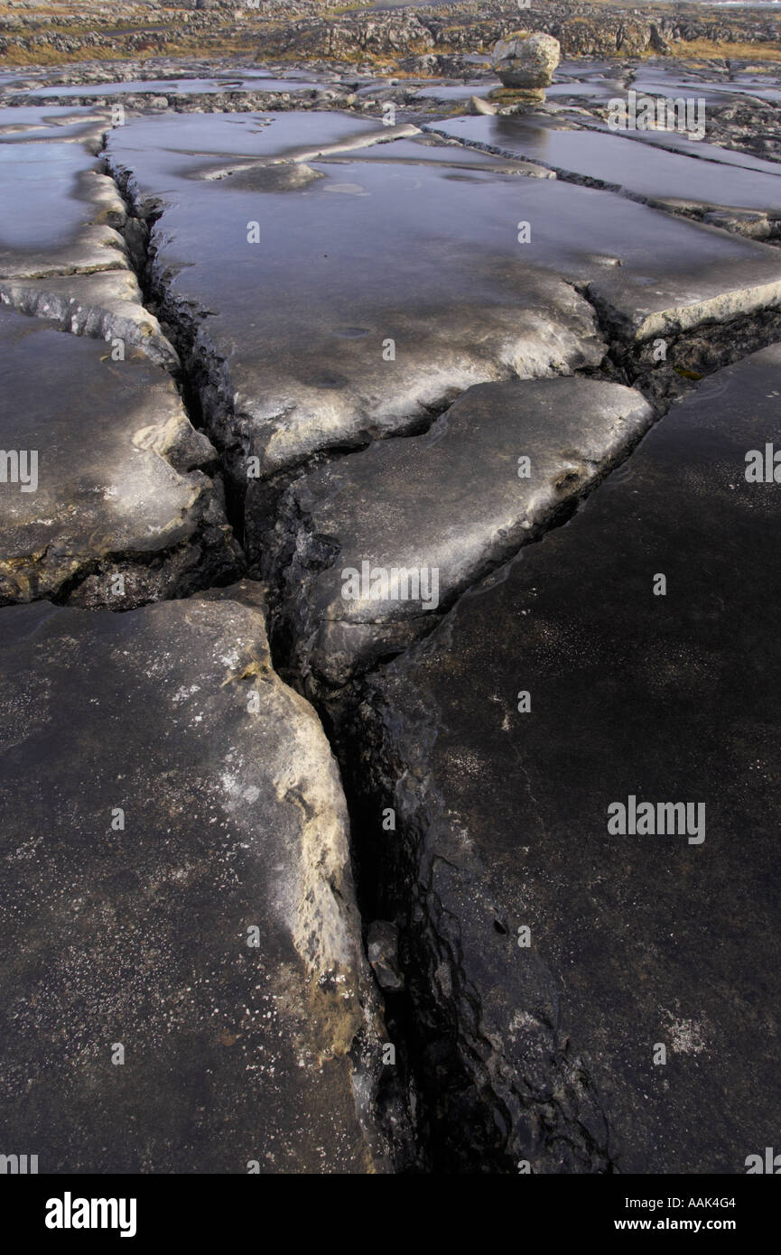 patterns in the limestone in The burren County Clare Ireland Stock ...