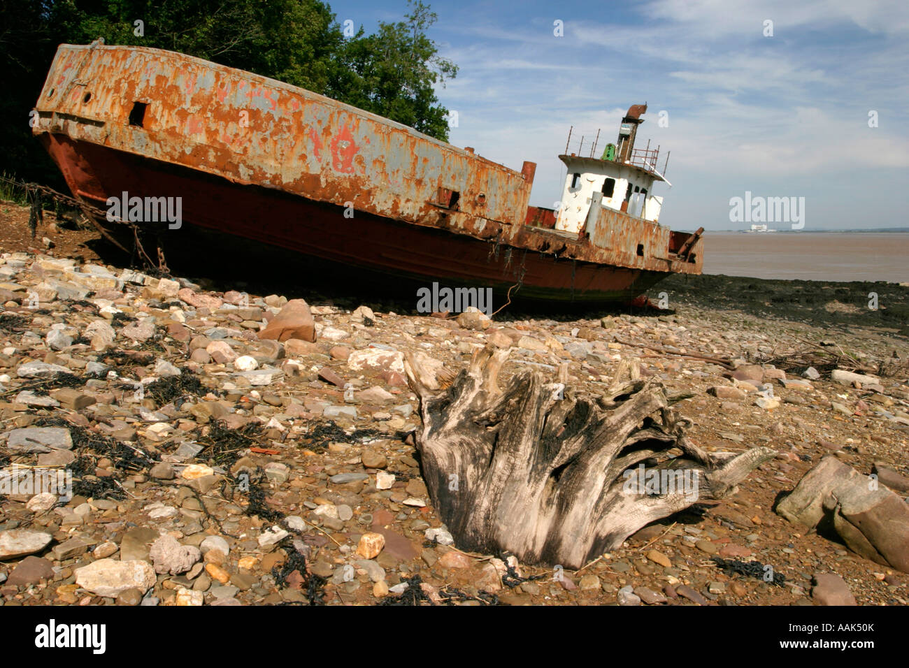 Old Severn Estuary Ferry, Nr Chepstow Stock Photo - Alamy