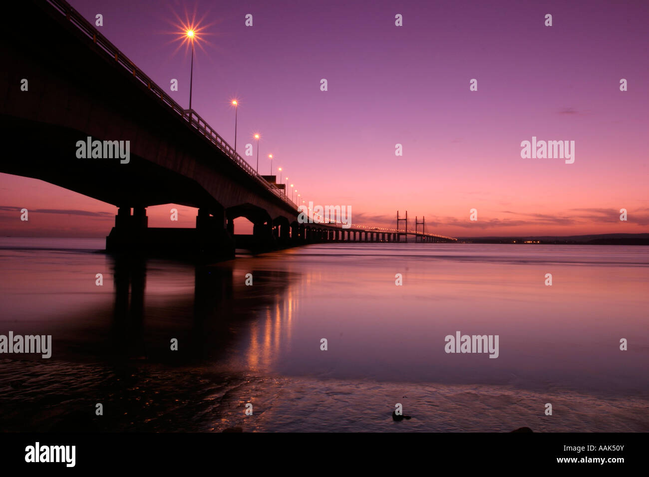 Severn Beach, 2nd Severn Crossing Stock Photo - Alamy