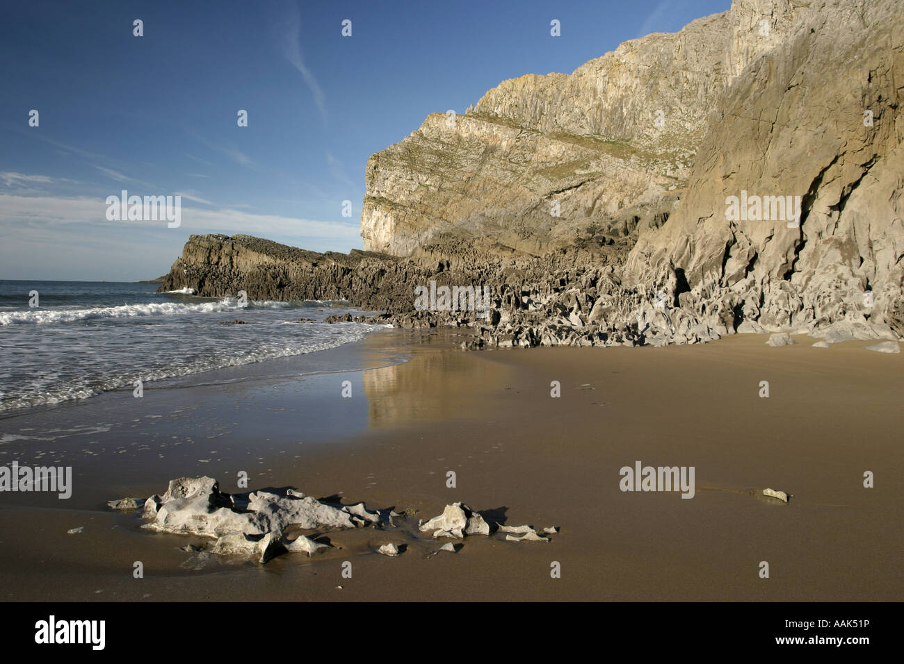 Gower, Mewslade Bay Stock Photo - Alamy