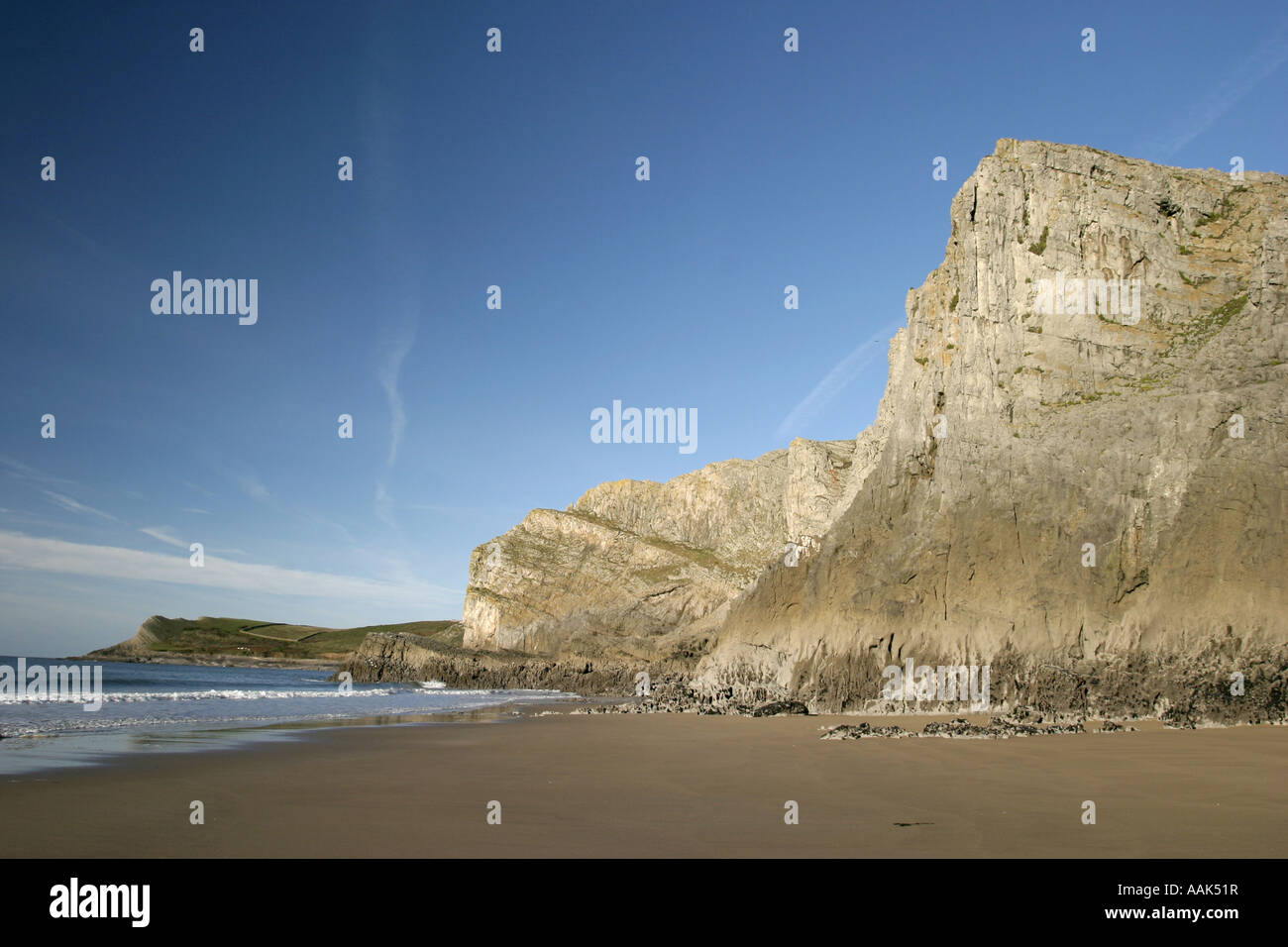 Gower, Mewslade Bay Stock Photo - Alamy