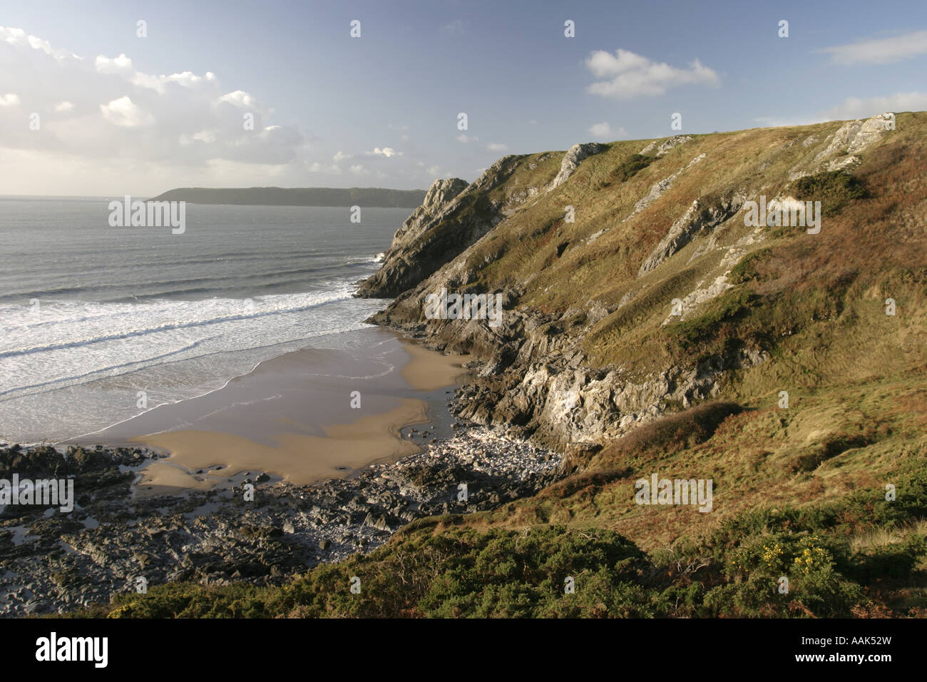 Oxwich point hi-res stock photography and images - Alamy