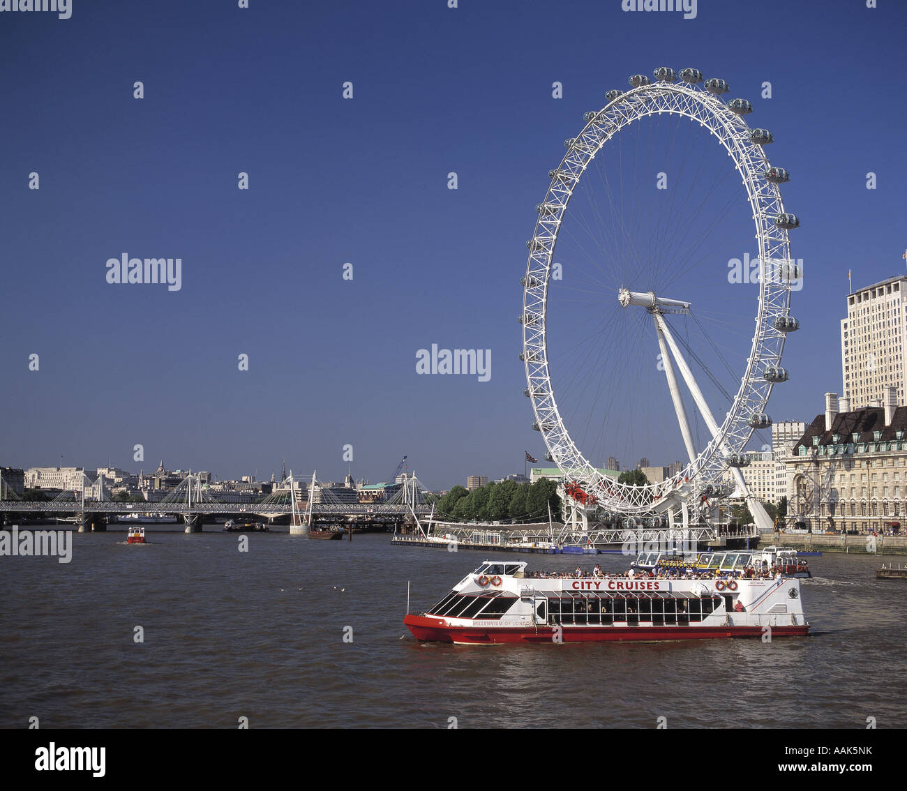 London, Millennium Eye Stock Photo - Alamy