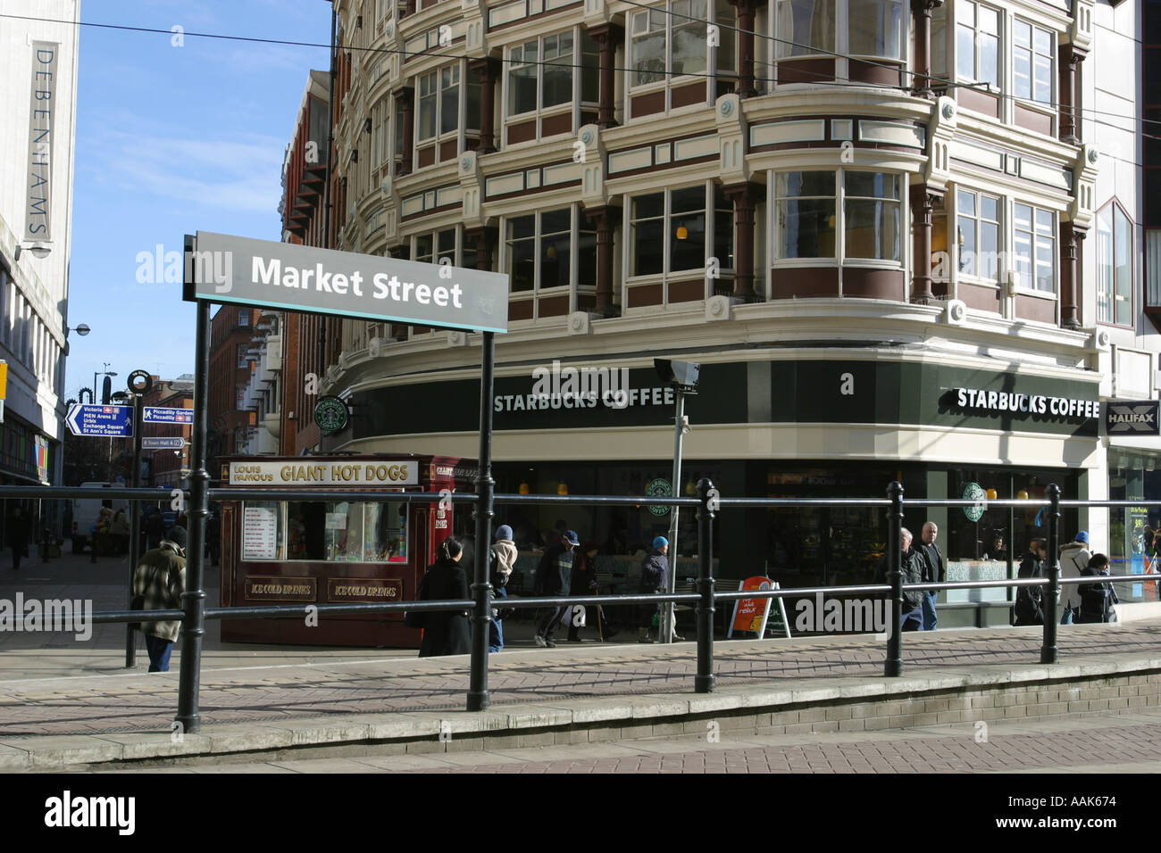 Market Street Manchester UK Stock Photo - Alamy