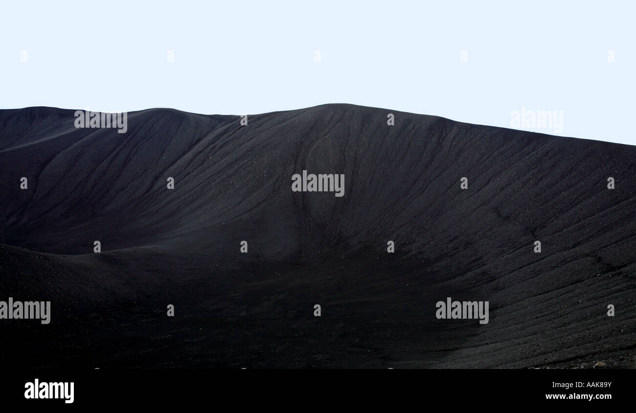 Black volcano Hverfjall in Northern Iceland Stock Photo - Alamy