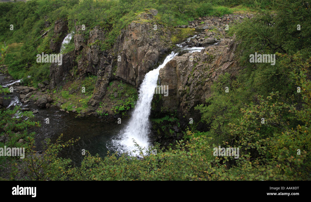 Magnustafoss waterfall Skaftafell National Park Iceland Stock Photo - Alamy