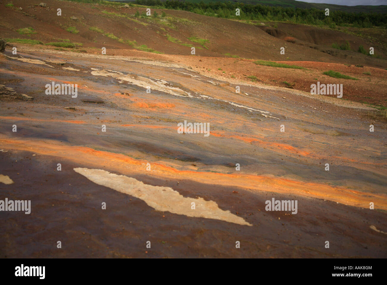 Coloured geothermal landscape in Iceland Stock Photo - Alamy