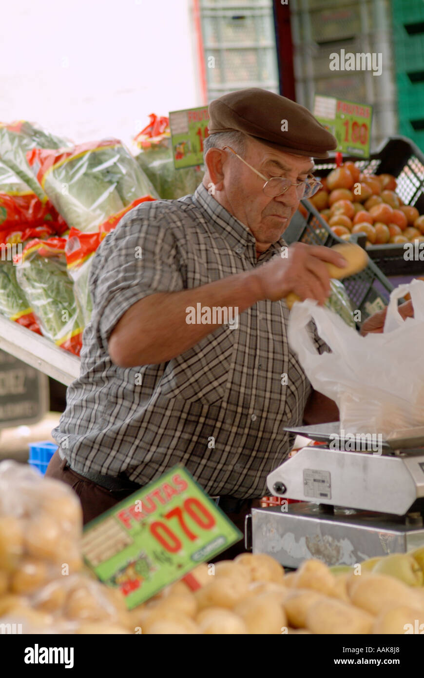 Fruit and vegetable market stall Costa Blanca Spain Stock Photo - Alamy