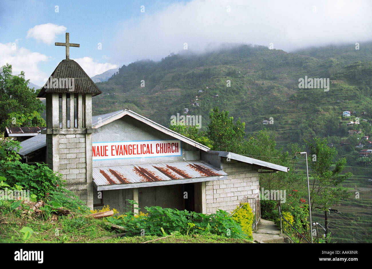 Banaue Catholic Church Stock Photo - Alamy
